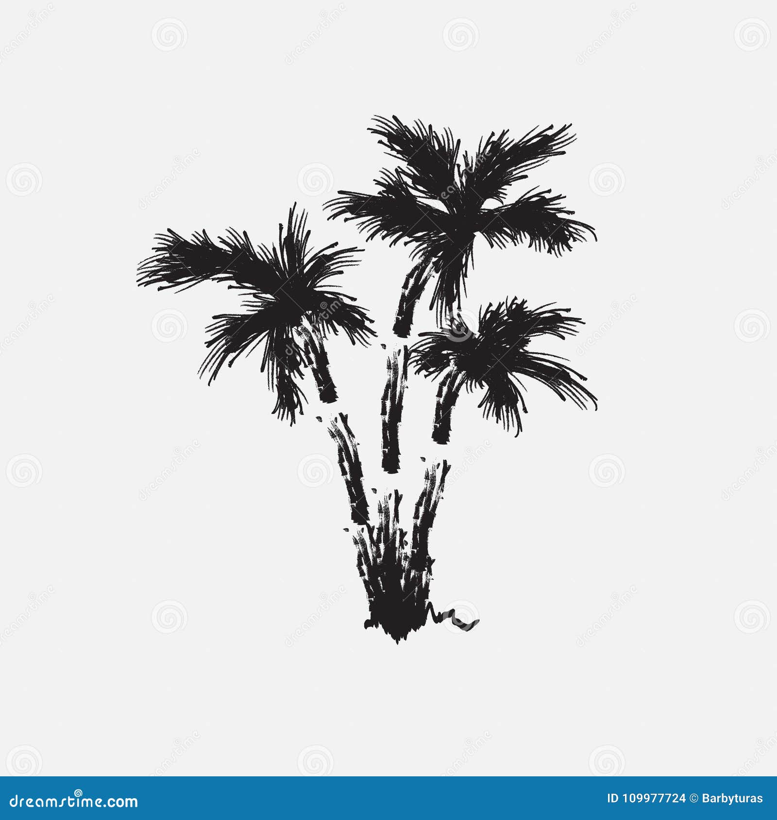 Black Vector Single Palm Tree Silhouette Icon Isolated Stock Vector ... Black Vector Single Palm Tree Silhouette Icon Isolated Stock Vector ...