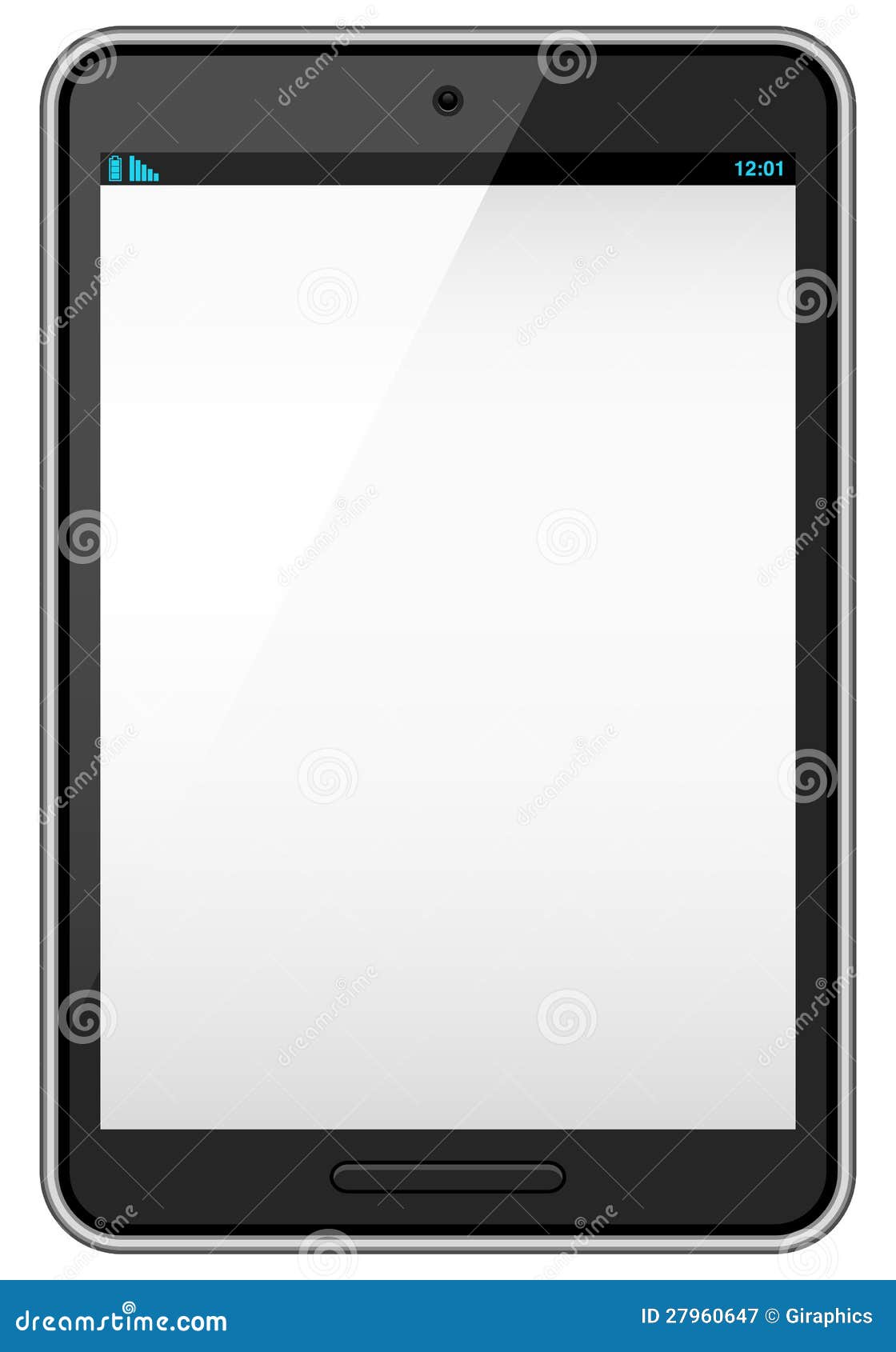 Black Vector Tablet stock vector. Illustration of style - 27960647