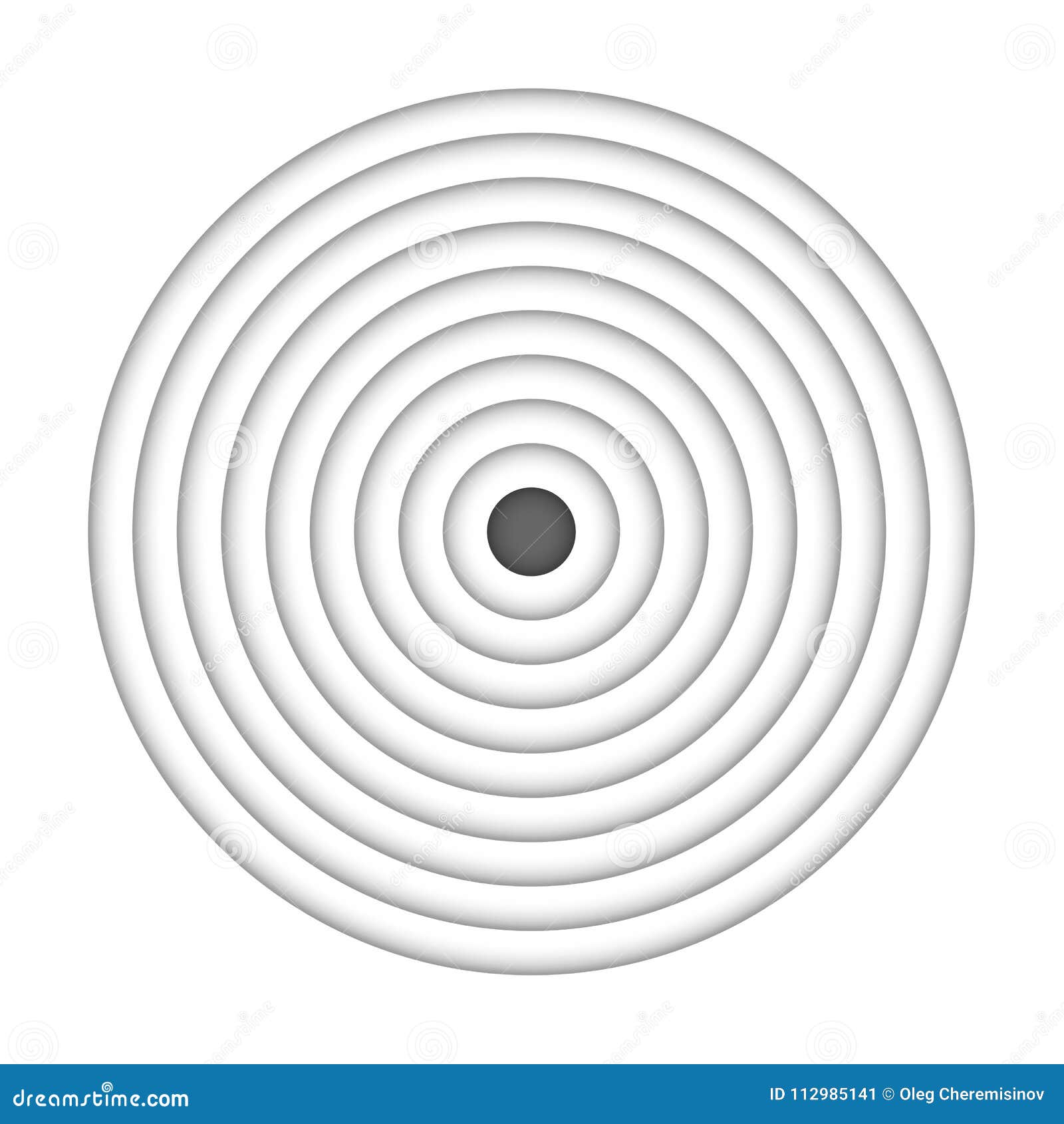Black Vector Target Isolated on White Background. Stock Vector ...