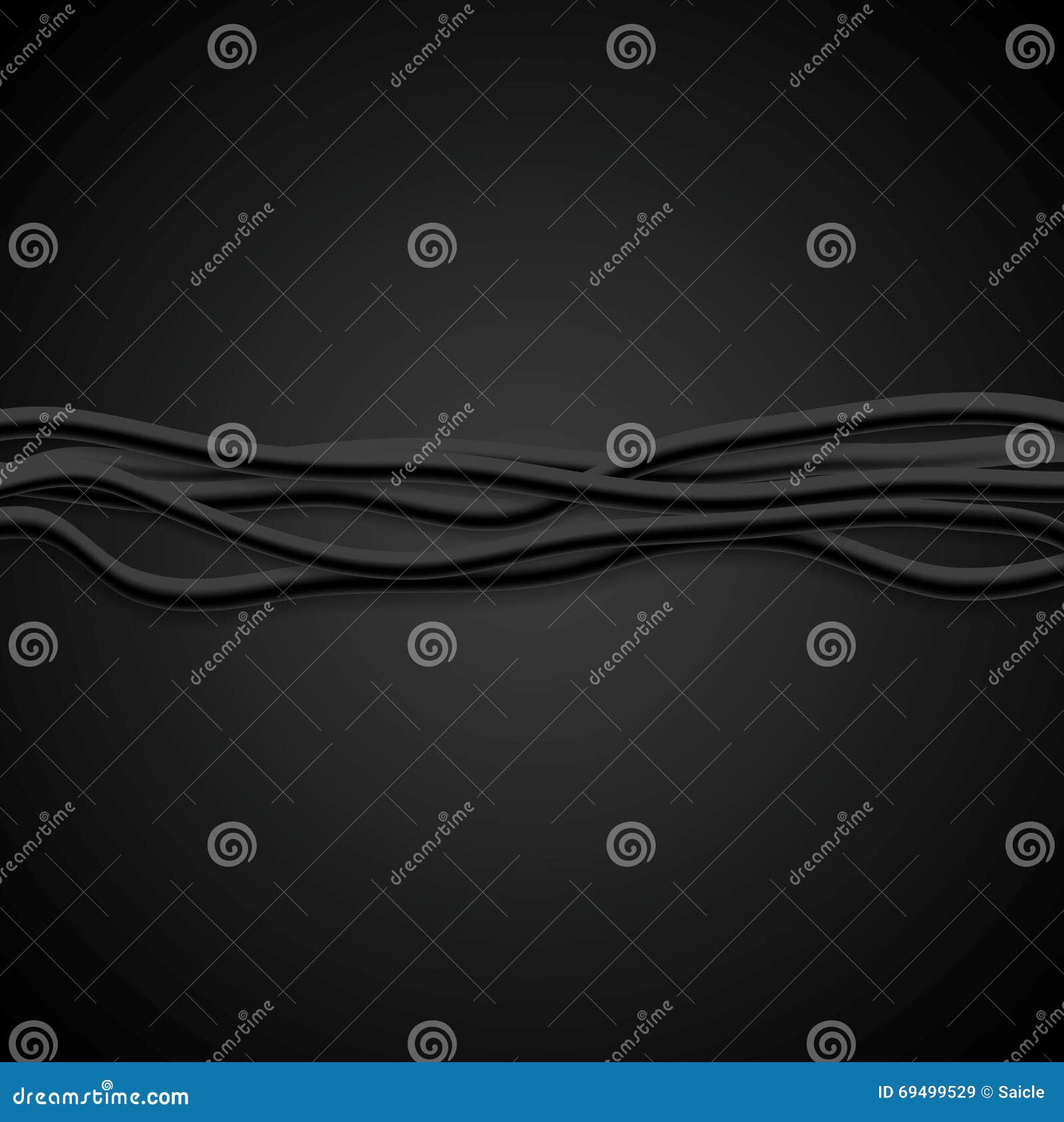 Black Vector Wires Abstract Tech Background Stock Vector - Illustration ...