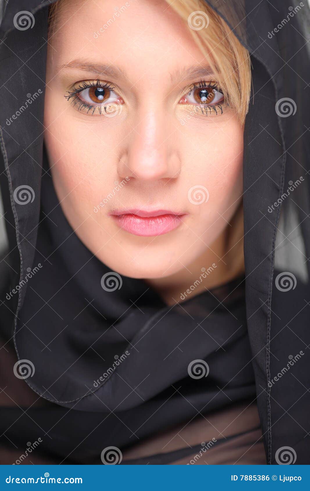 Black veiled female stock photo. Image of expression, clothing - 7885386