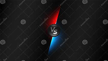 Black Versus Vs Screen Competition Background Design Stock Vector ...