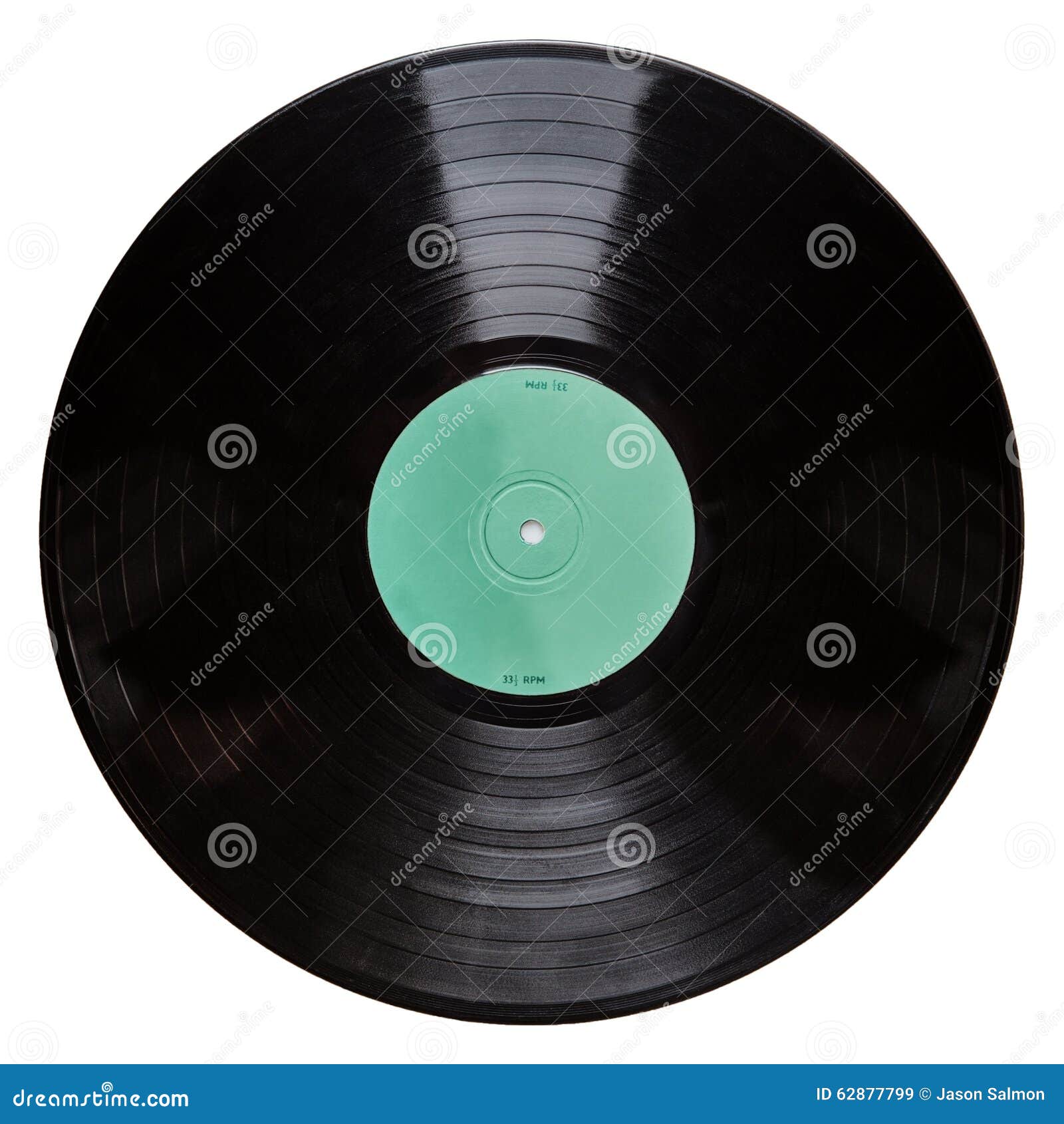 Black Vinyl Record Isolated on White Background Stock Image - Image of ...