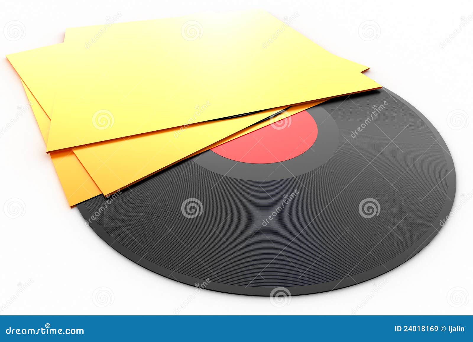 Black Vinyl Record Lp Album Disc Stock Illustration - Illustration of ...