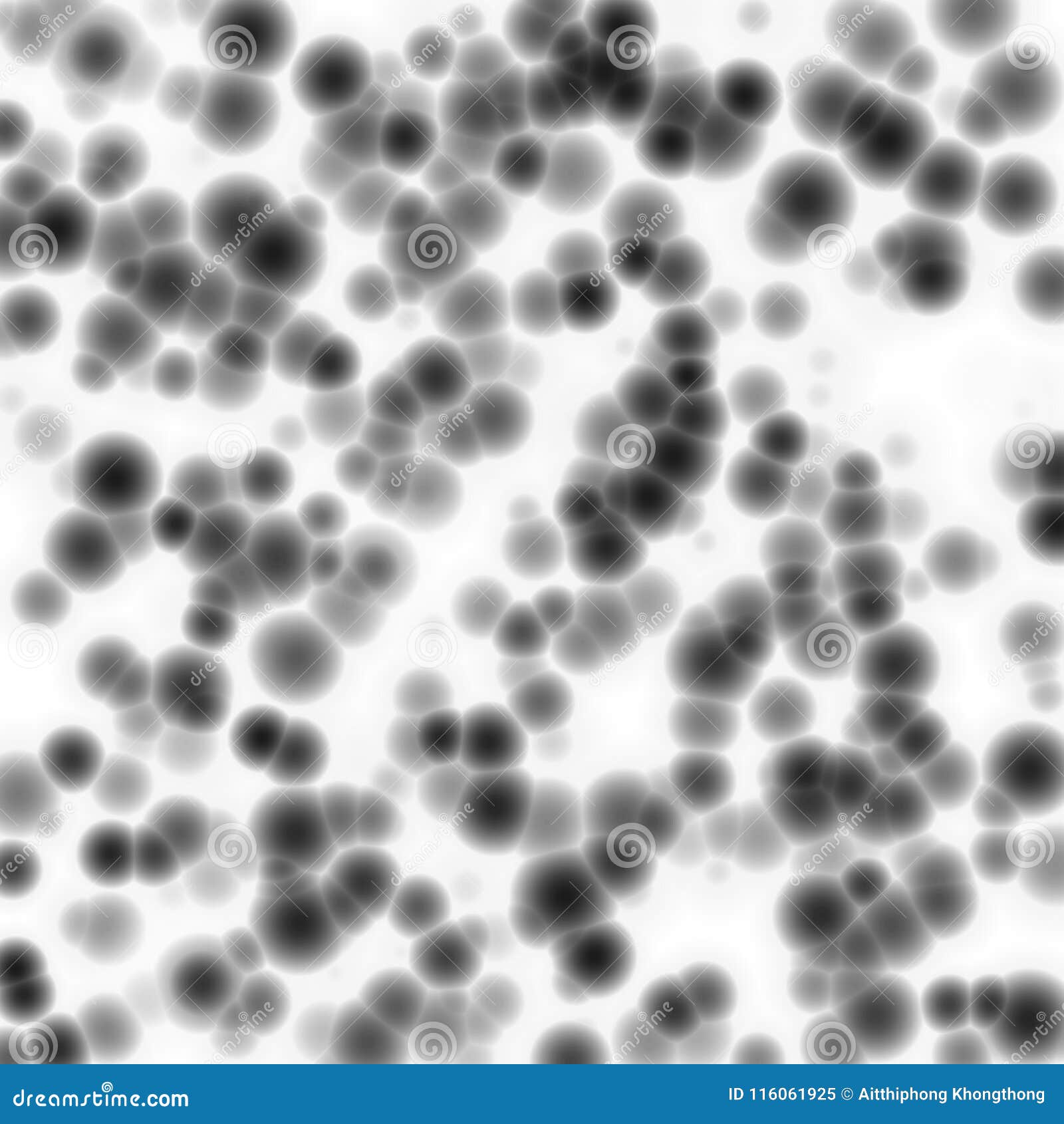 Black Virus Cell Under the Microscope, Abstract Background Stock ...