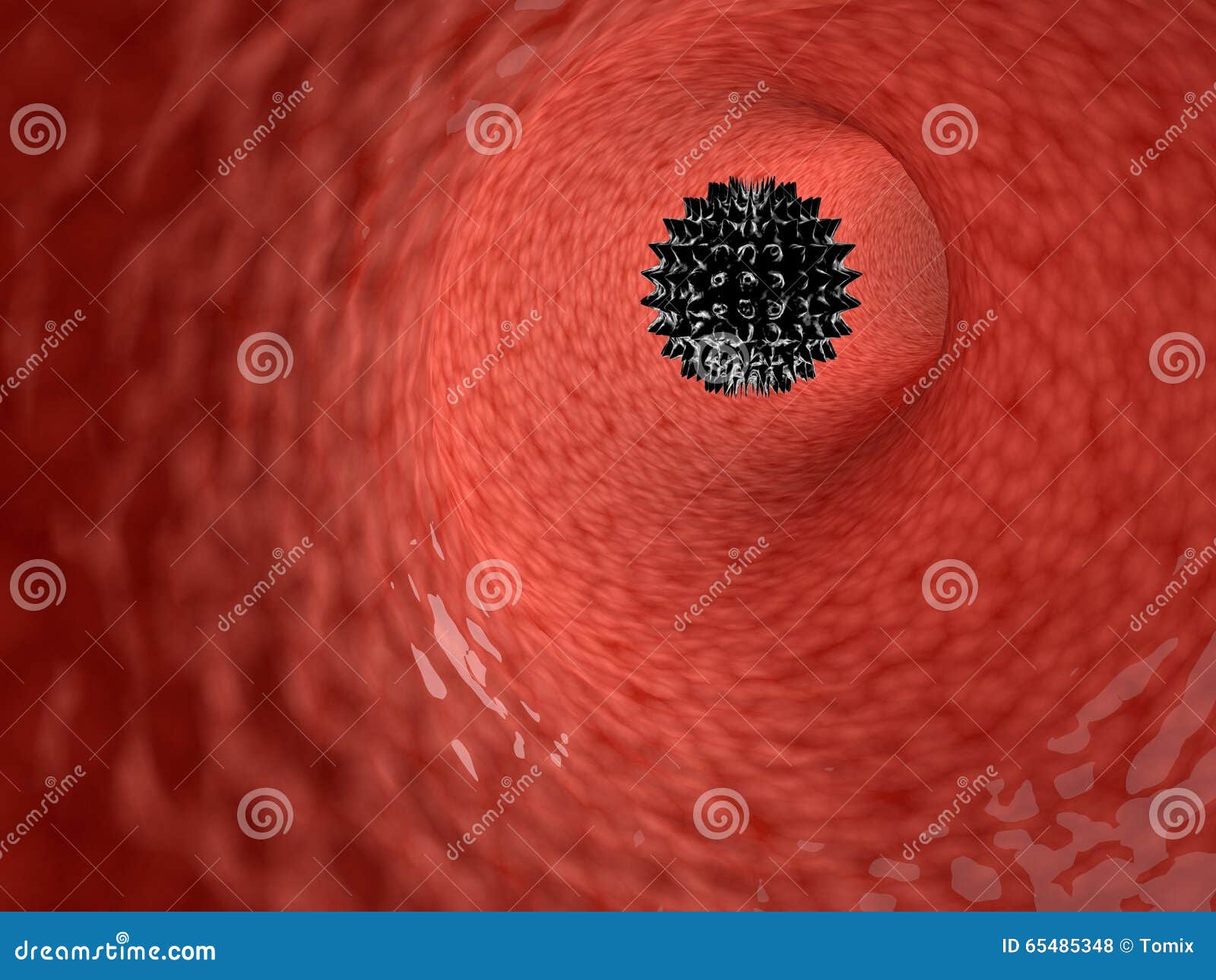 Black Virus - 3D Illustration Stock Illustration - Illustration of ...