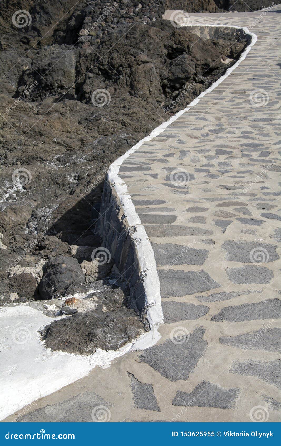 Volcanic Lava Rocks and a Path Stock Image - Image of lane, coast ...