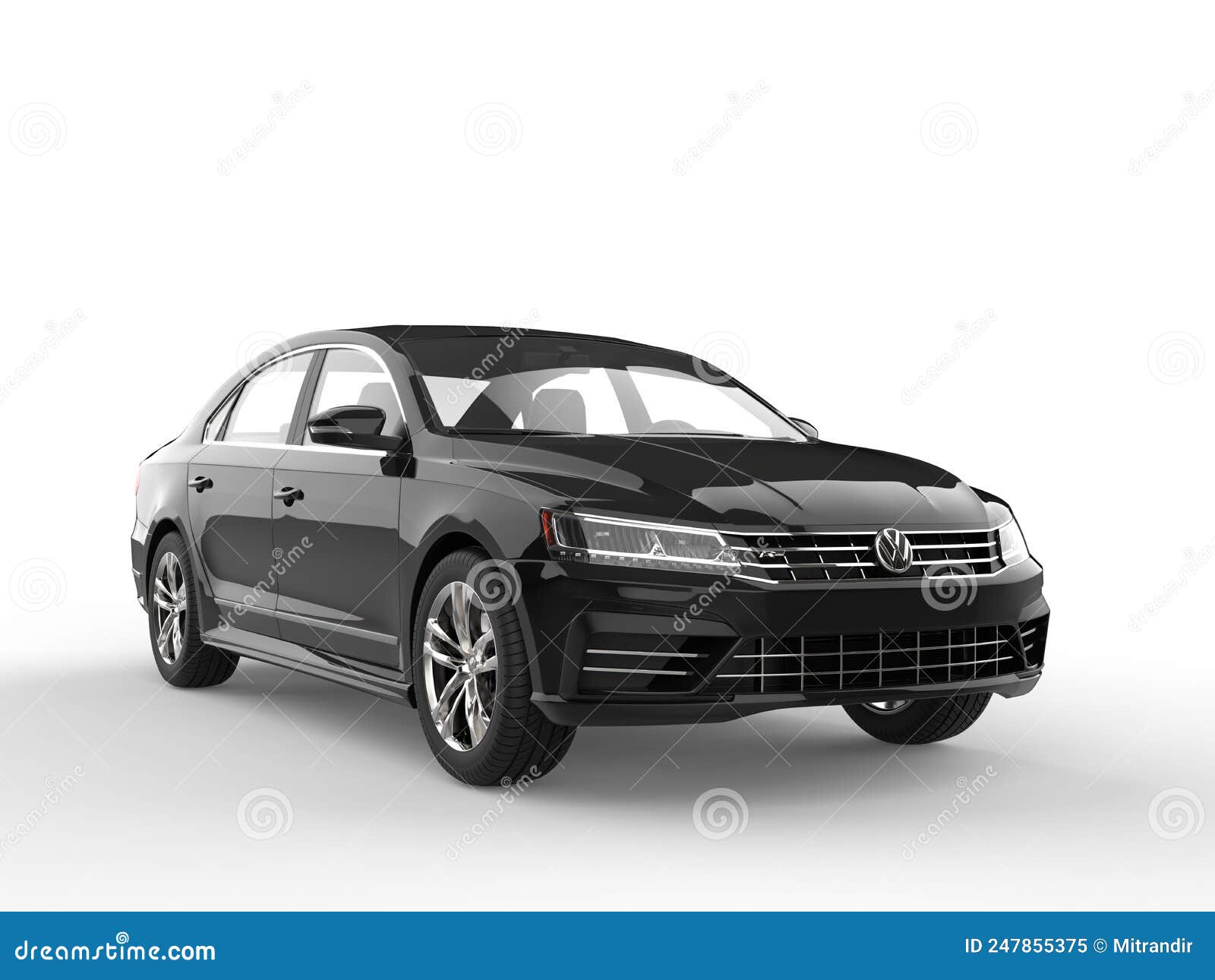 Black Volkswagen Passat 2018 - 2021 Model - Front View Editorial Image ...