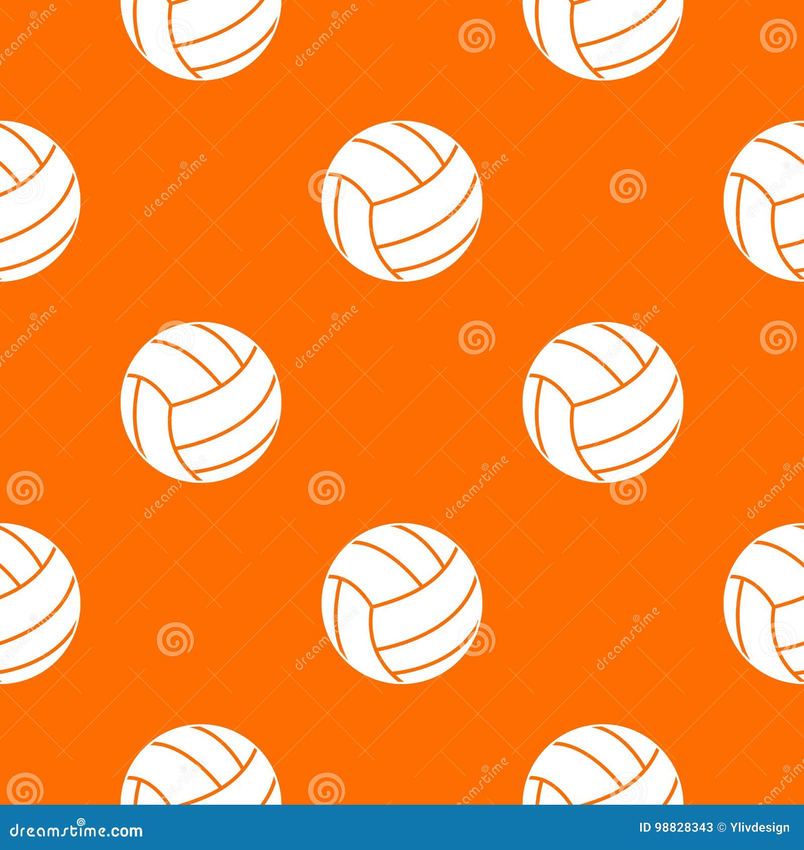 Black Volleyball Ball Pattern Seamless Stock Vector - Illustration of ...
