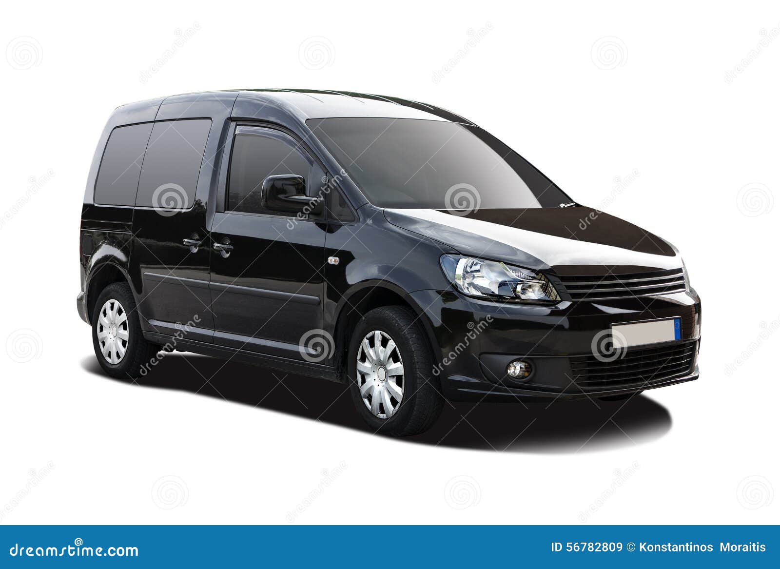 VW Caddy Isolated on White Background Stock Image - Image of side ...
