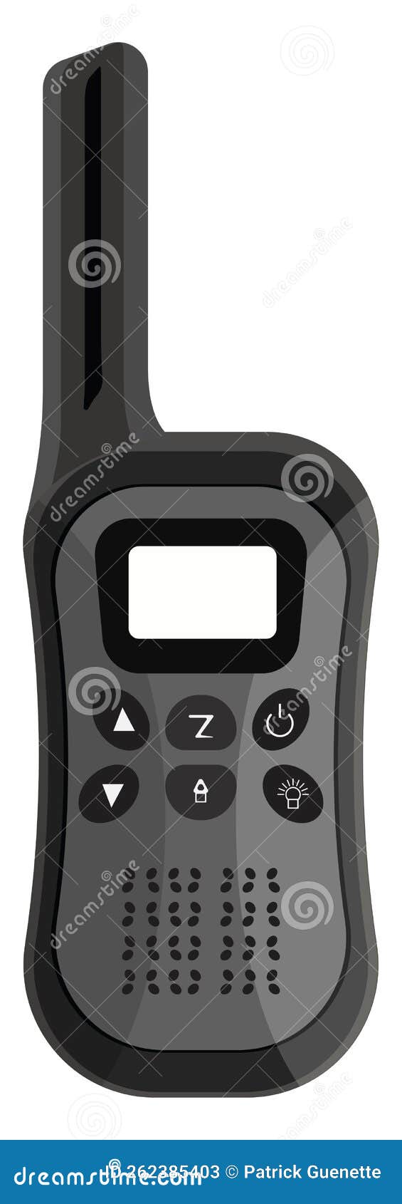 Black Walkie Talkie Icon Isolated On White Background. Portable Radio ...