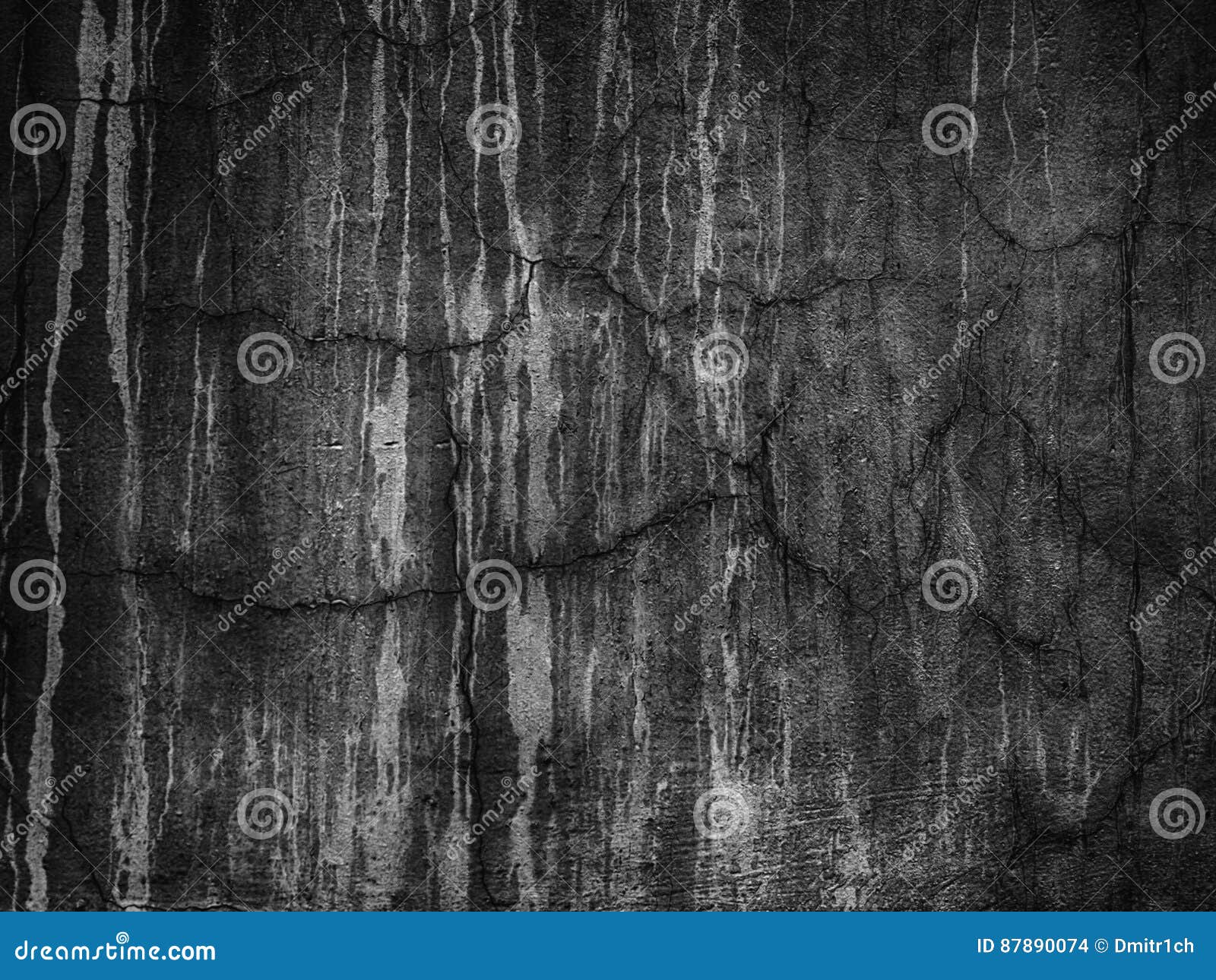 Black Wall with Cracks Texture for Background Stock Photo - Image of ...