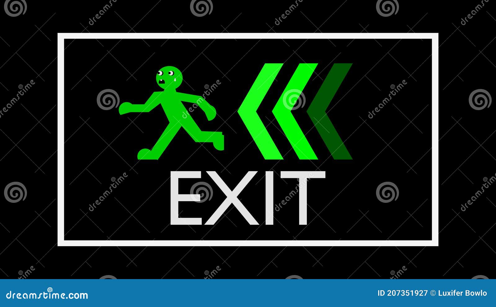 Exit logo sign. stock illustration. Illustration of business - 207351927