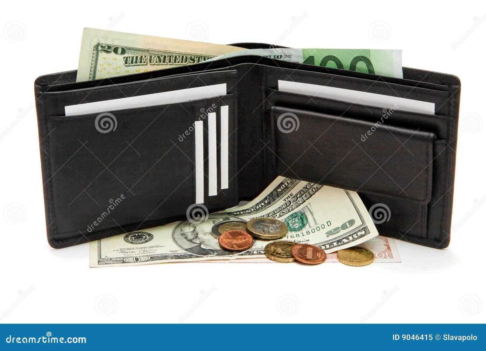 Wallet With Banknotes Royalty-Free Stock Photography | CartoonDealer ...