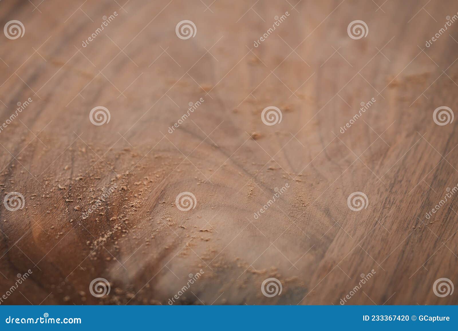 Black Walnut Table with Dust from Sanding Stock Photo - Image of ...