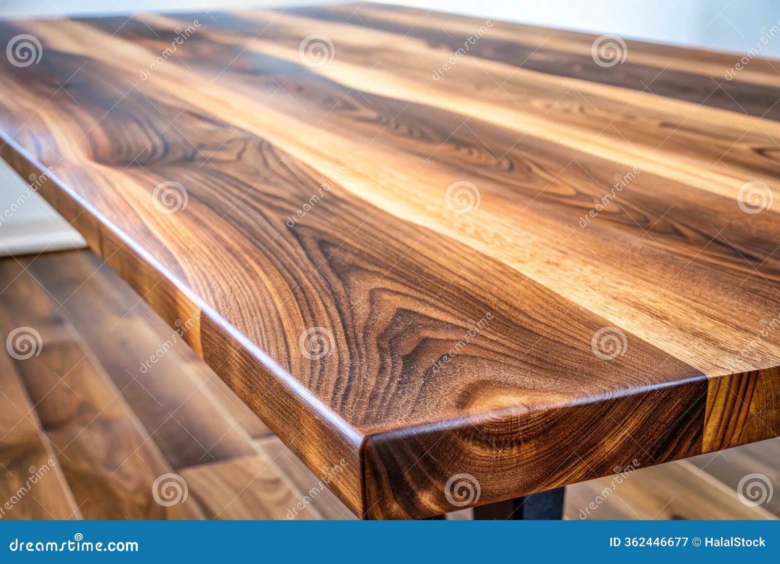 Black Walnut Table Texture with Oil Finish Stock Illustration ...