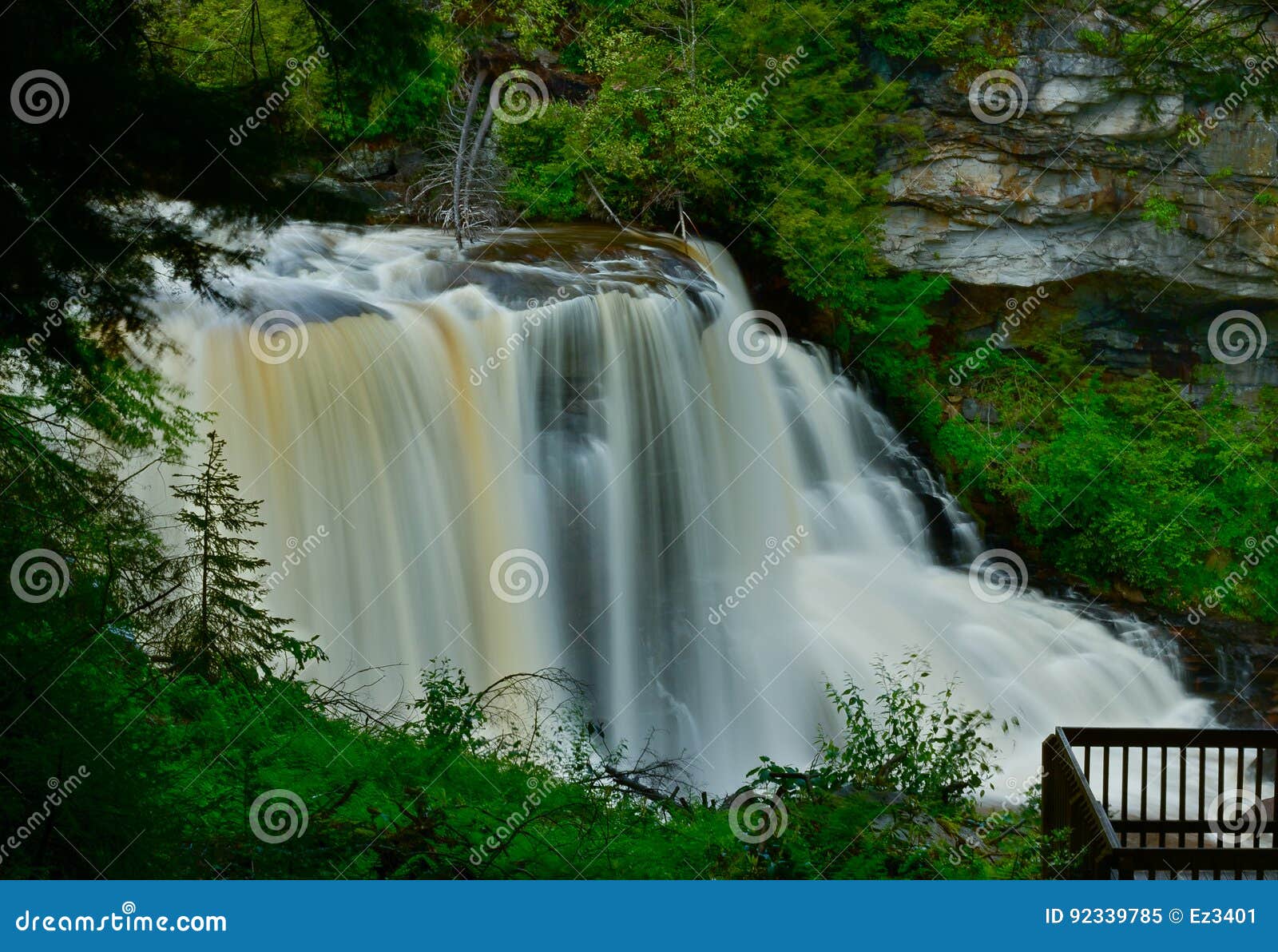 Black Water Falls in West Virginia. Stock Image - Image of idyllic ...