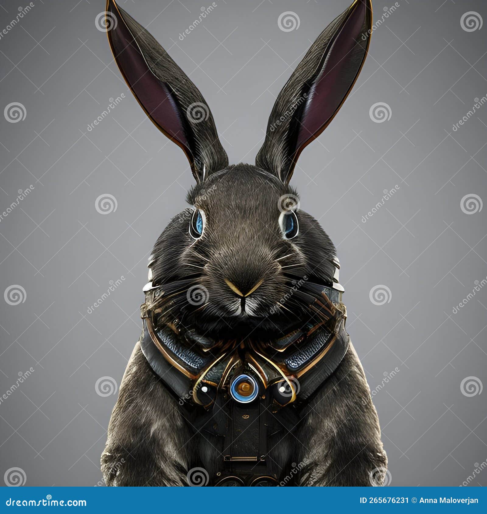The Black Water Rabbit is the Symbol of 2023 in Steampunk Style. Happy ...