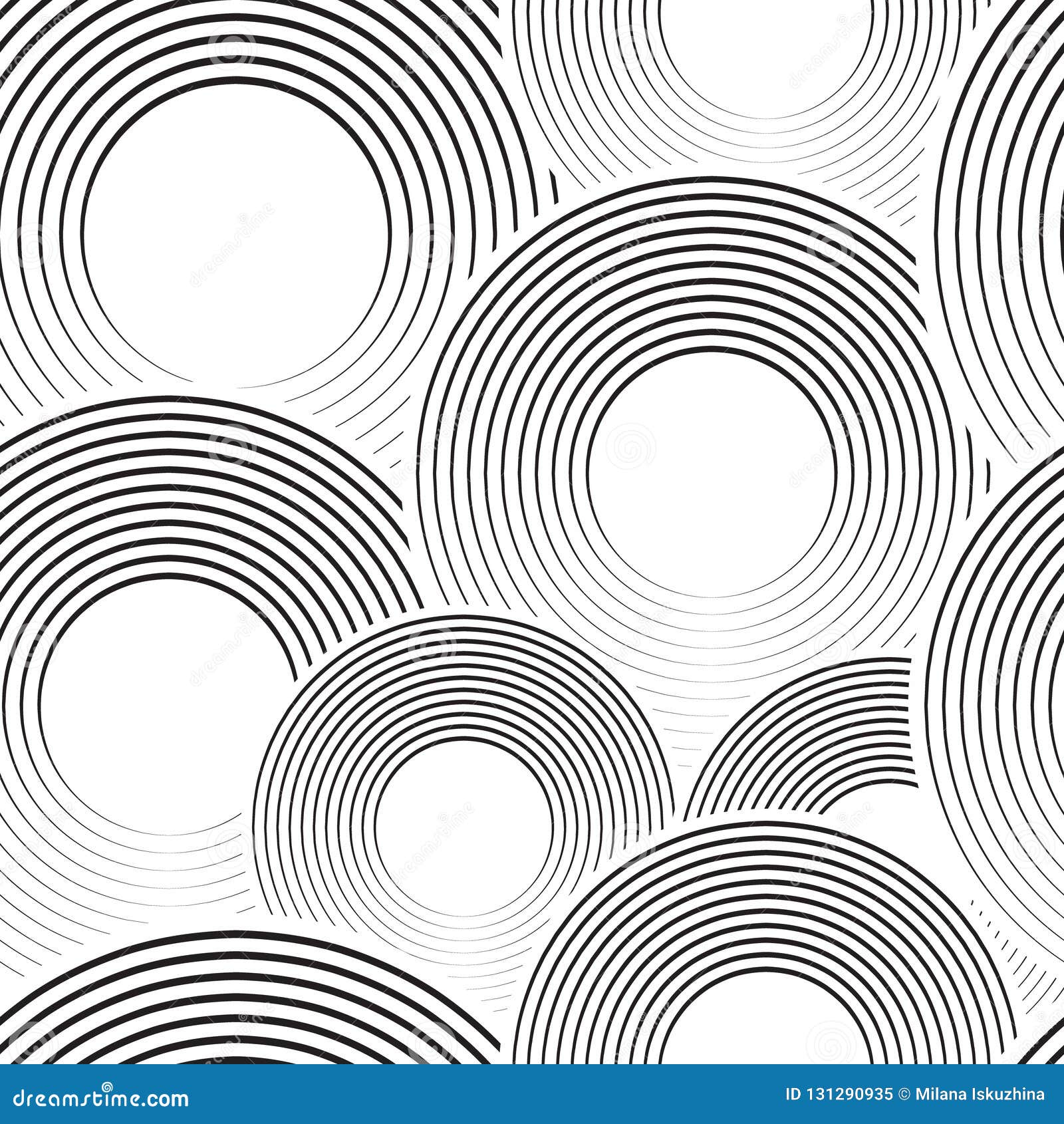 Black Water Rings. Sound Circle Wave Effect Stock Vector - Illustration ...