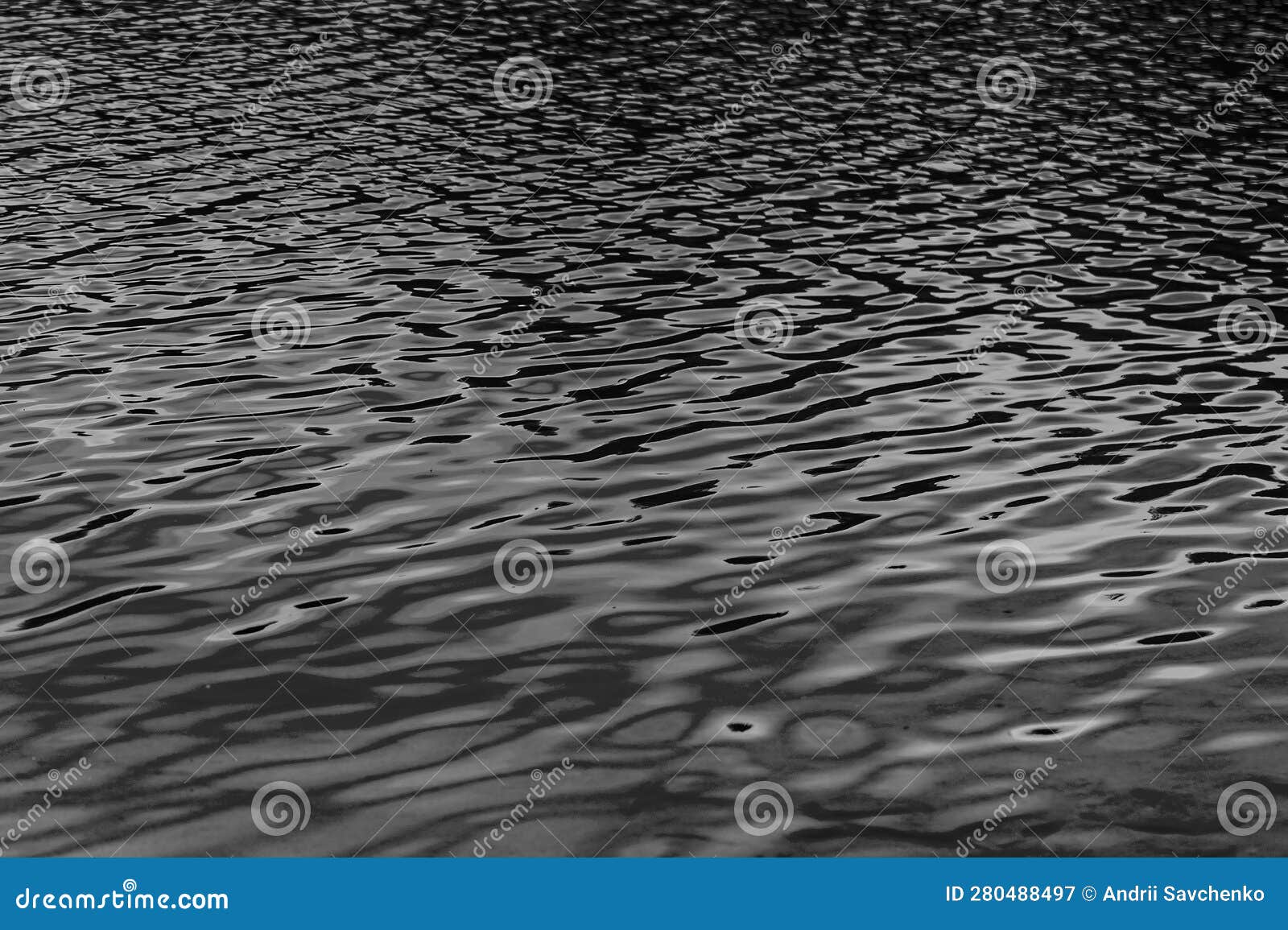 Black Water Surface with Waves. Water Ripples Stock Image - Image of ...