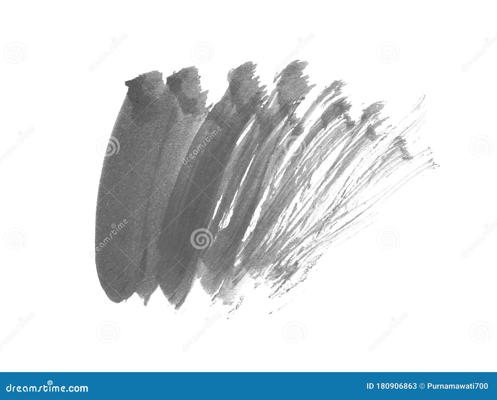 Black Watercolor Scribble Texture. Abstract Watercolor on White ...