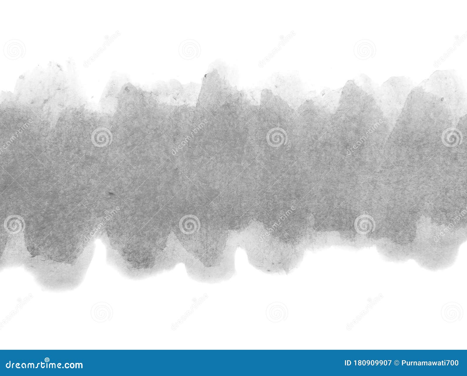 Black Watercolor Scribble Texture. Abstract Watercolor on White ...