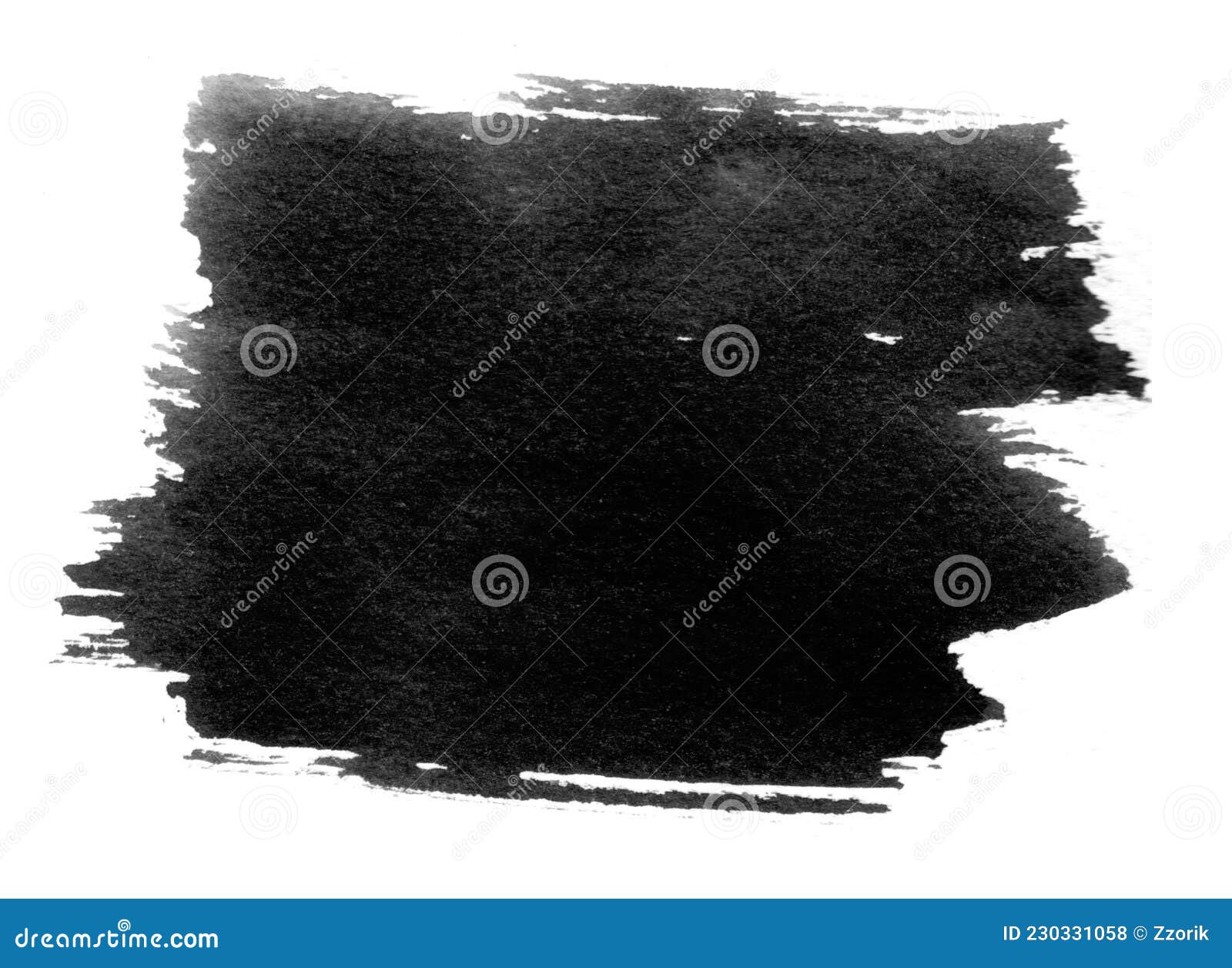 Black Watercolor Stain Pattern With Watercolor Paint Blotch, Brush ...