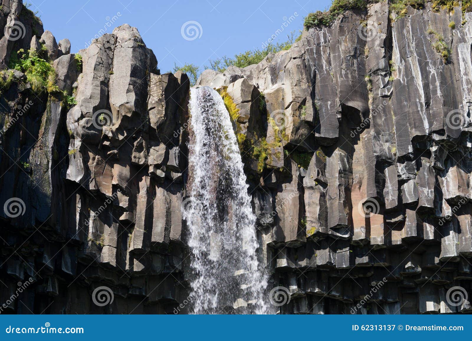 The black waterfall stock image. Image of waterfall, dreamstime - 62313137
