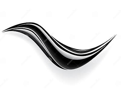 Black wave vector stock vector. Illustration of abstract - 11594087