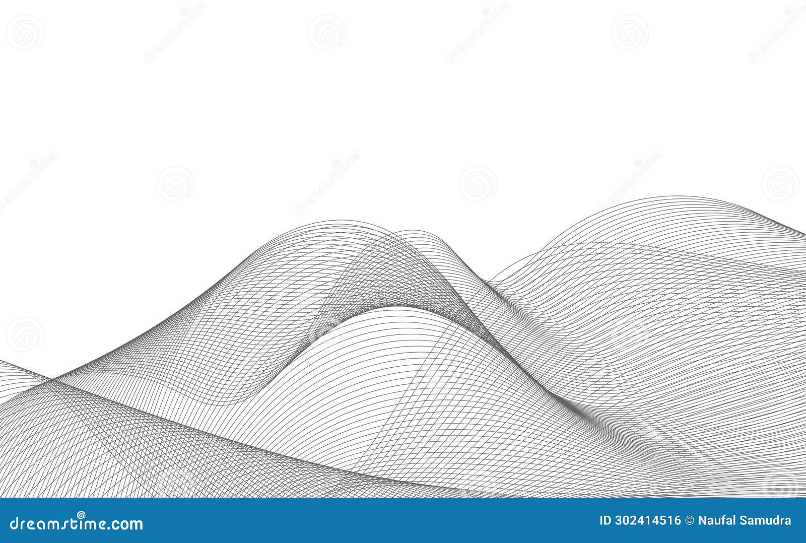 Black Wavy Lines Isolated on White Abstract Background Design. Abstract ...
