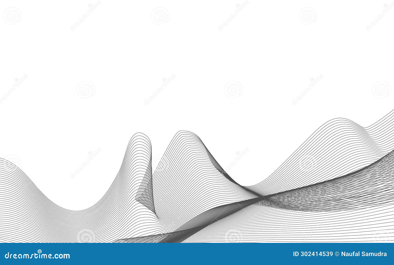 Black Wavy Lines Isolated on White Abstract Background Design. Abstract ...