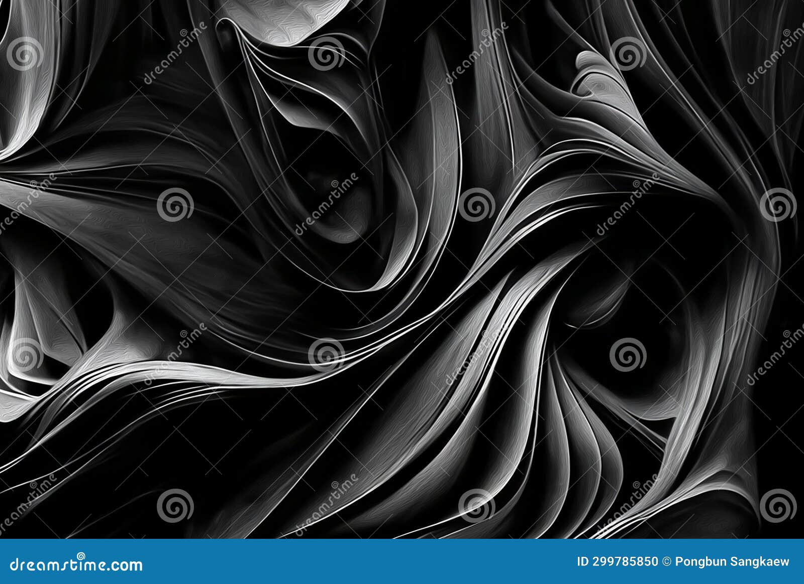 Black Wavy Pattern Texture Background Stock Illustration - Illustration ...