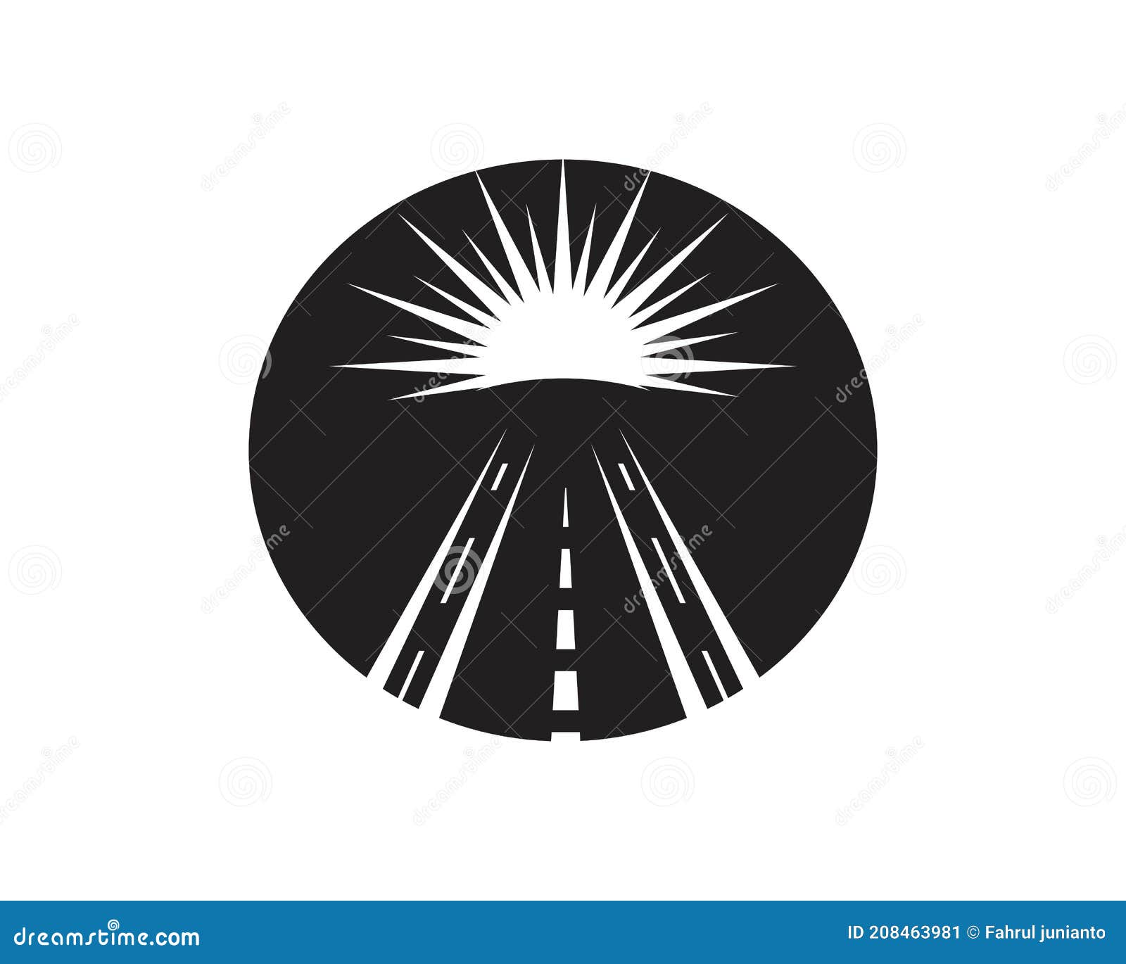 Black Way Logo Vector Template Stock Illustration - Illustration of ...