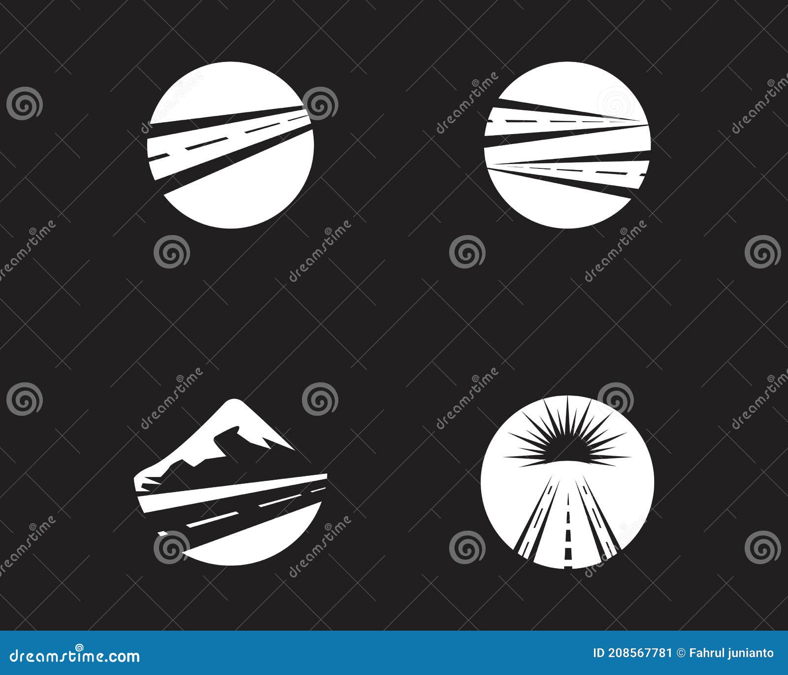 Black Way Logo Vector Template Stock Vector - Illustration of logotype ...