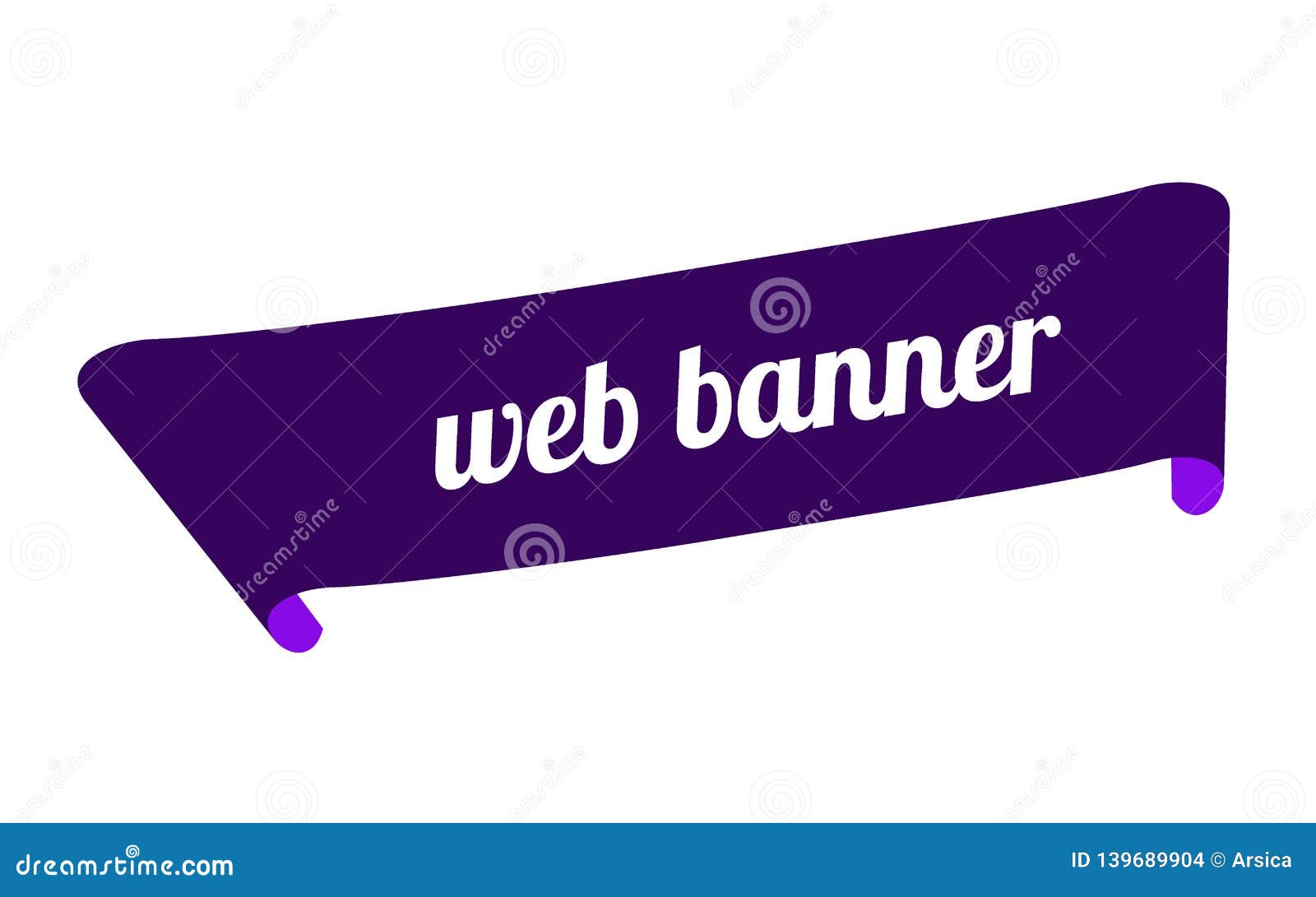 Black Web Banner Text in Beautiful Style. Stock Vector - Illustration ...