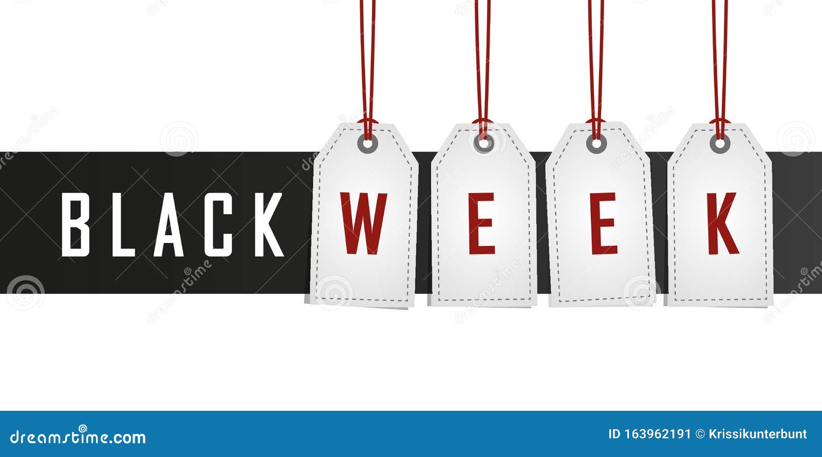 Black Week Promotion Hanging Label Stock Vector - Illustration of ...