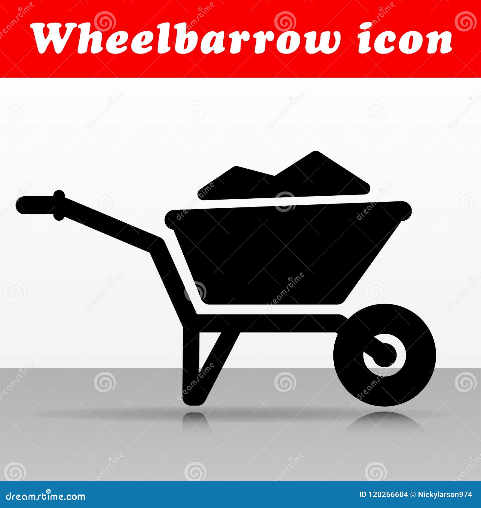 Wheelbarrow Vector Design Template Illustration | CartoonDealer.com ...