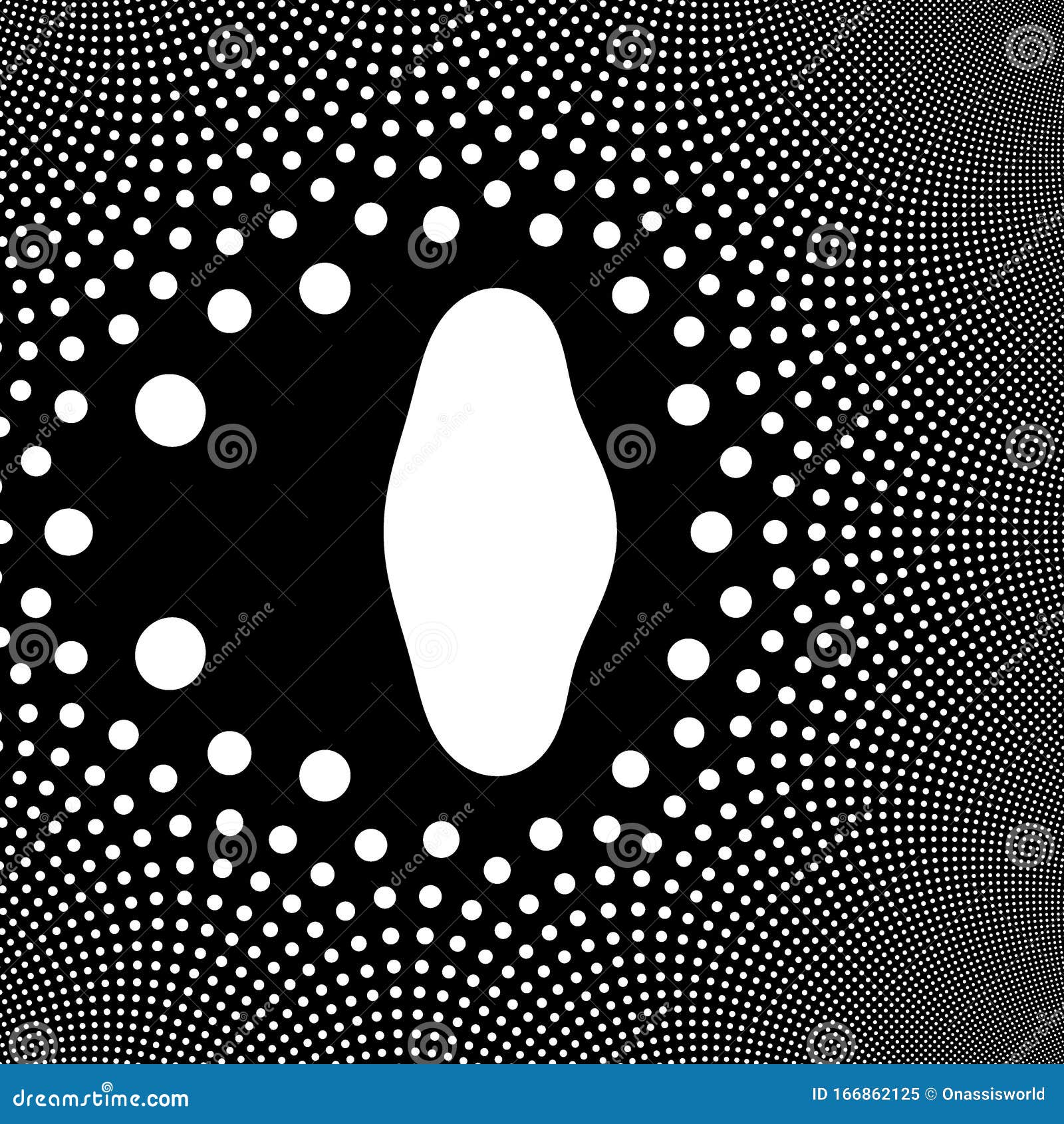 Black & White Abstract Art Shapes Background Stock Illustration ...