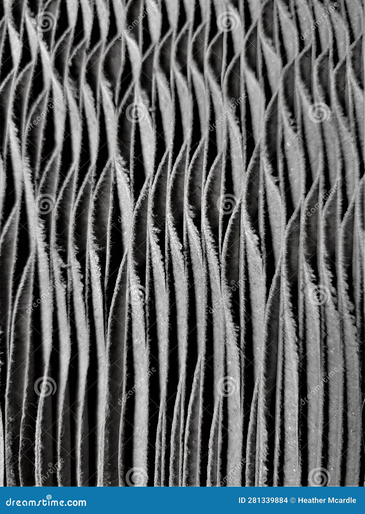 Wavy Undulating Linear Pattern in Close Up of Cardboard Stock Photo ...