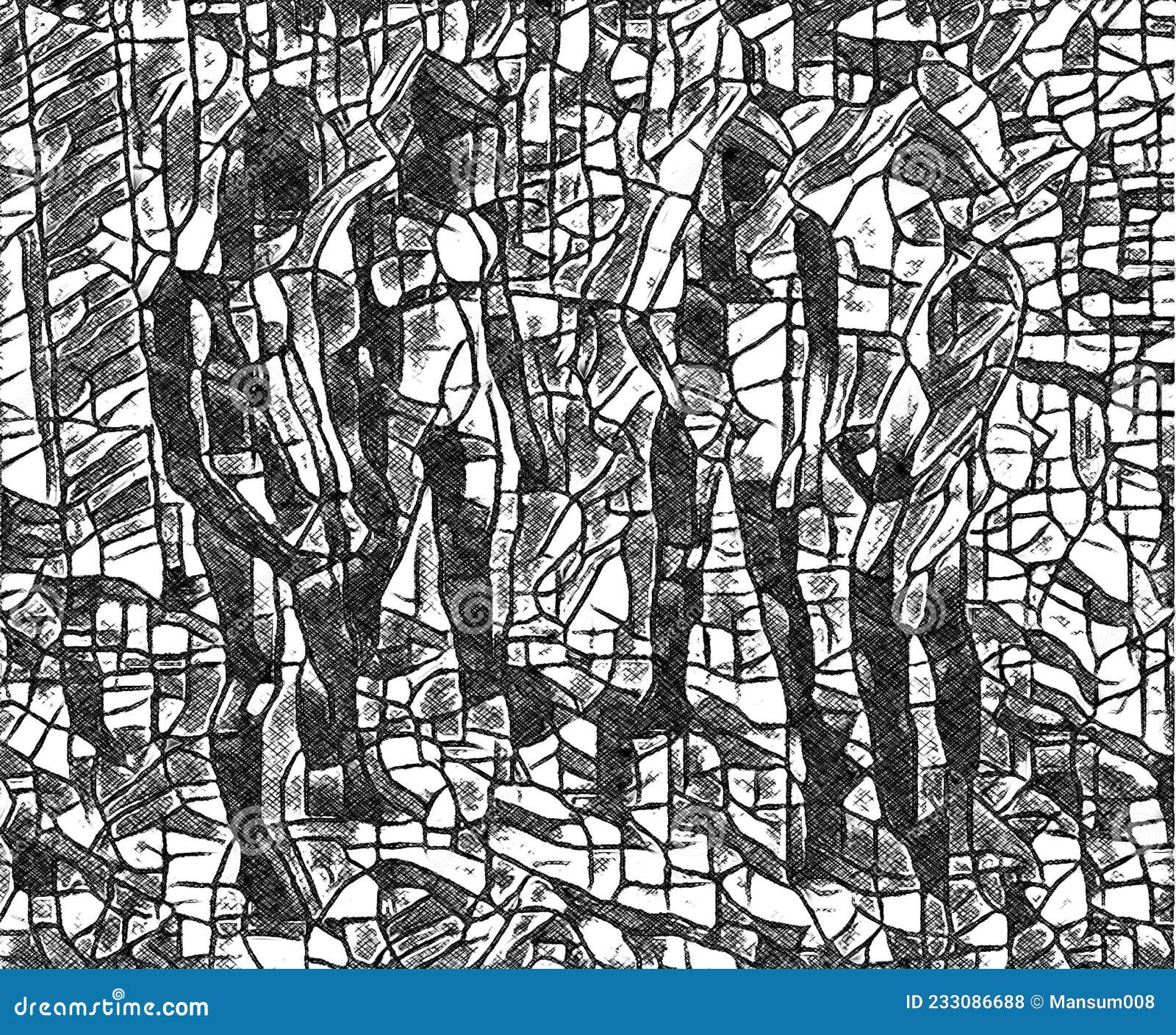 Black and White of Abstract Background Stock Illustration ...