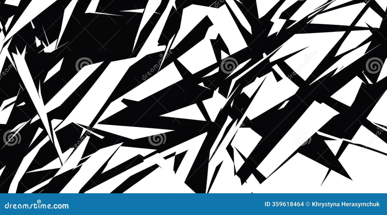 A Black and White Abstract Background with Distorted, Fragmented Shapes ...