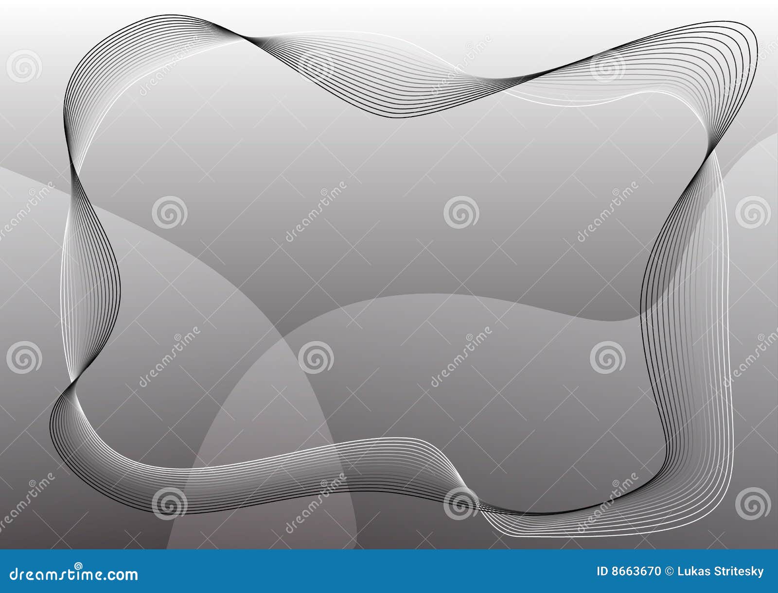 Black and White Abstract Background Frame Stock Vector - Illustration ...
