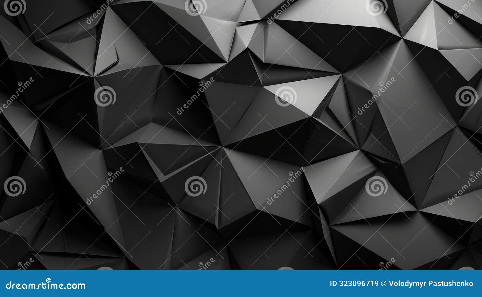 A Black and White Abstract Background with Triangles Stock Image ...