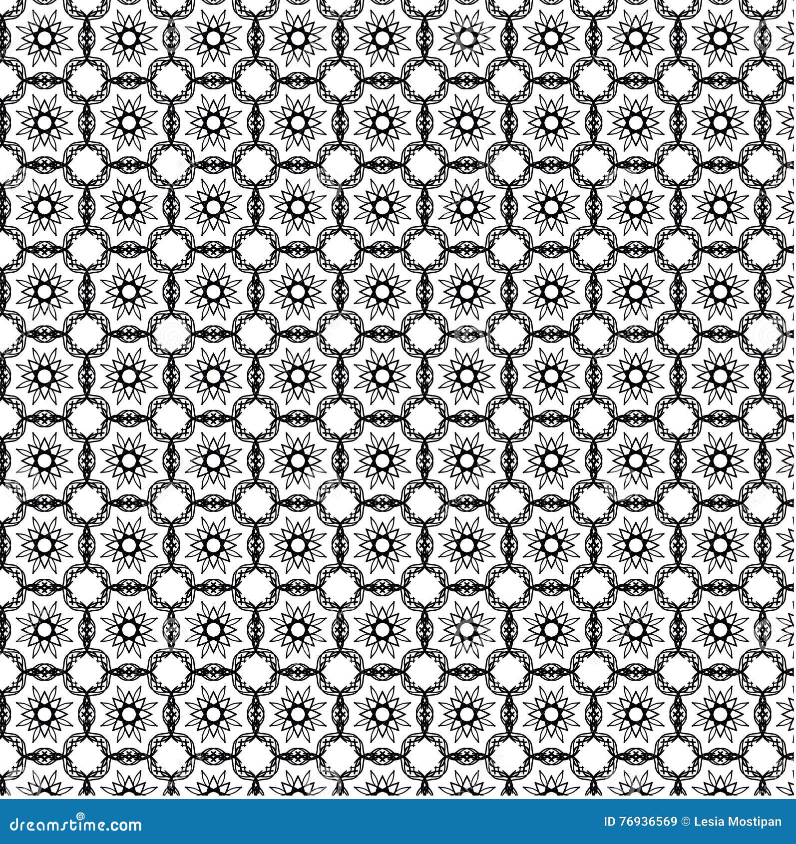 Black And White Abstract Geometric Pattern Stock Vector Illustration