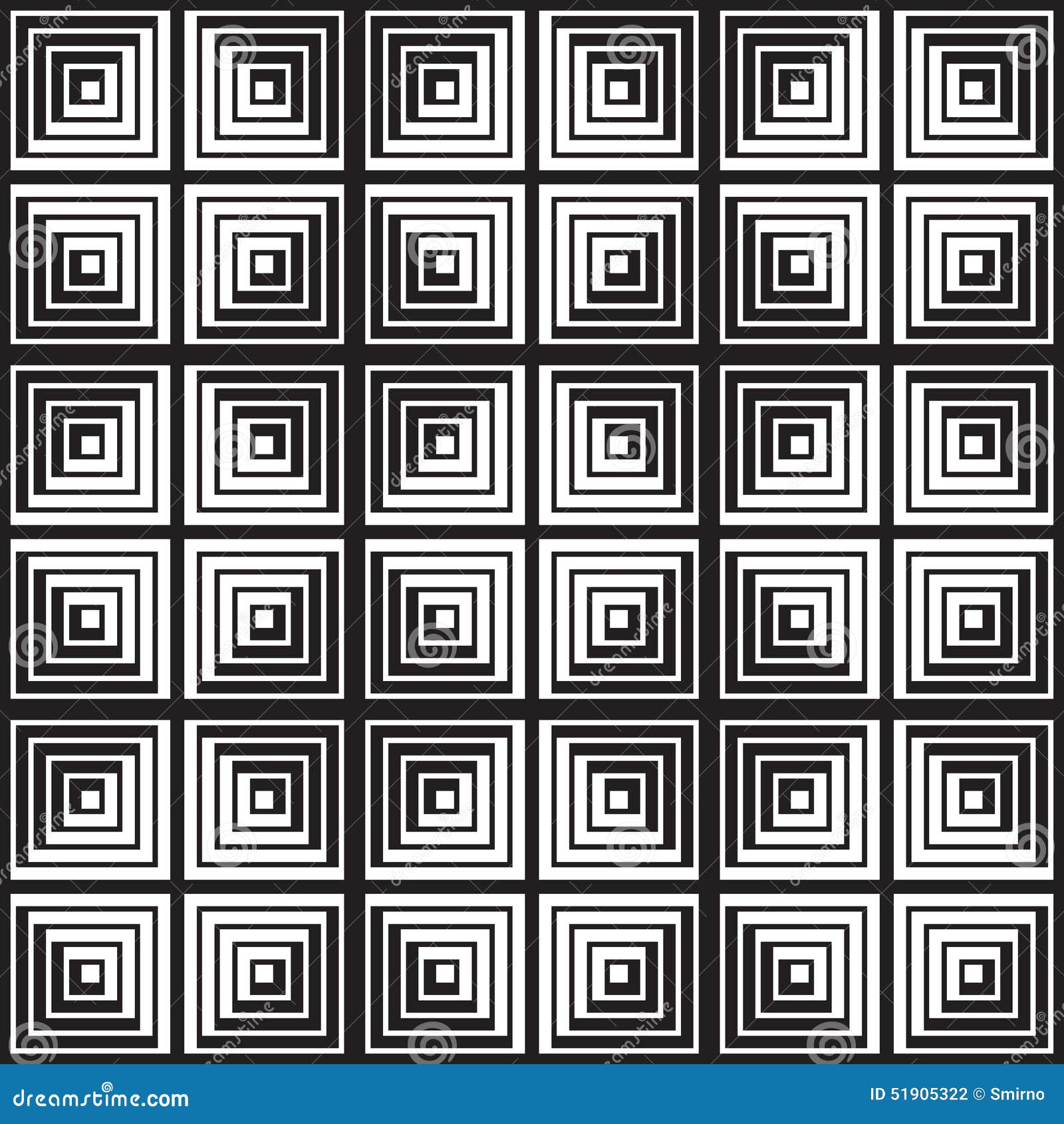 Black and White Abstract Geometric Pattern. Optical Illusion Stock ...