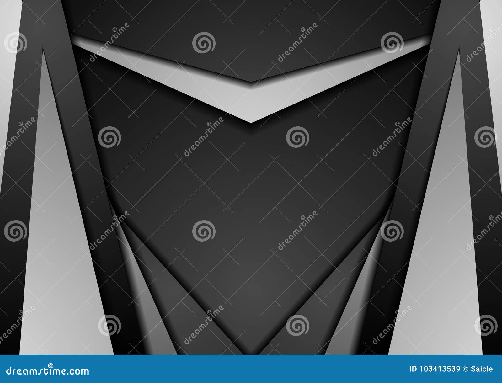 Black and White Abstract Geometric Tech Background Stock Vector ...