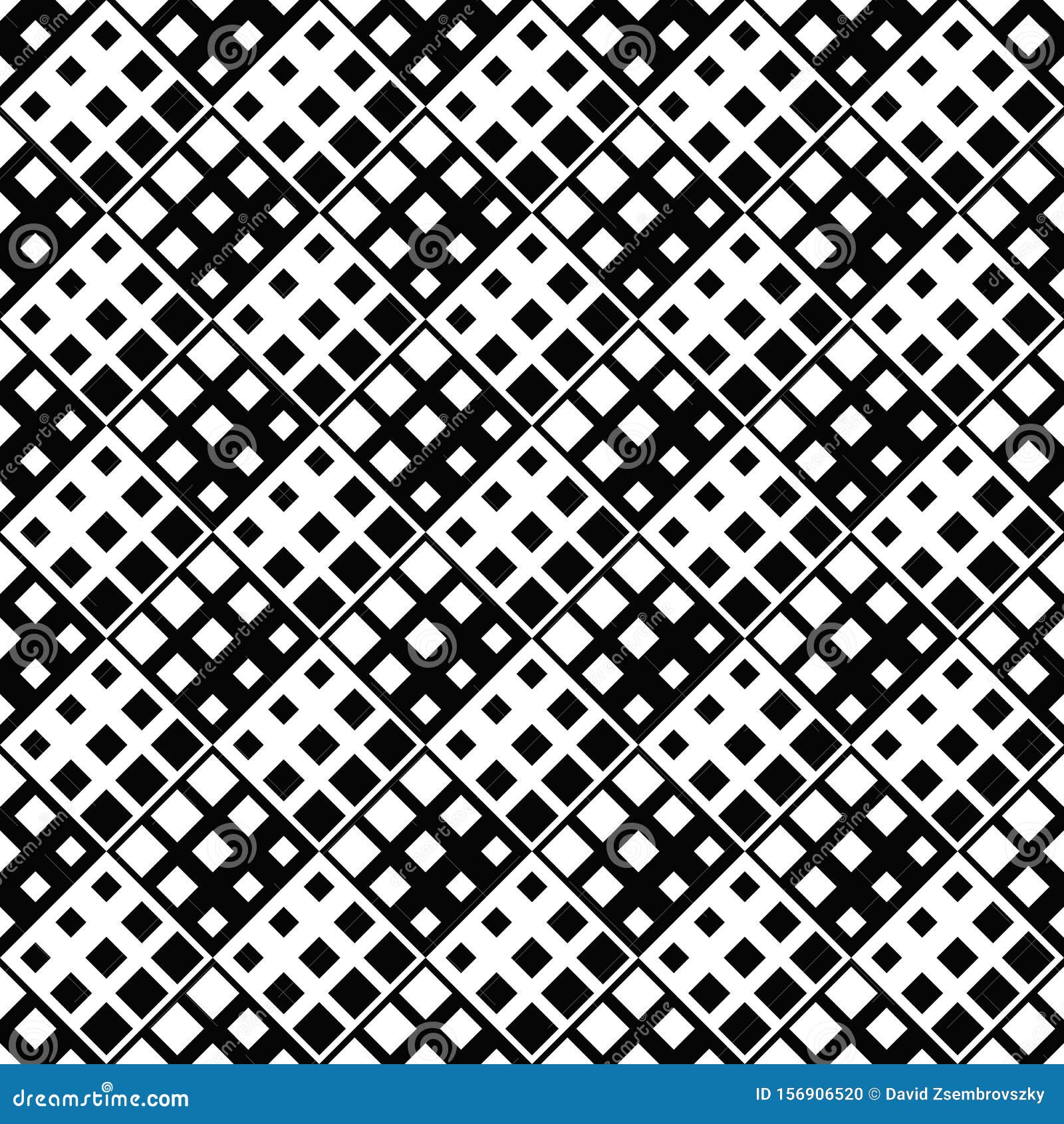 Black And White Abstract Geometrical Square Pattern Background Design