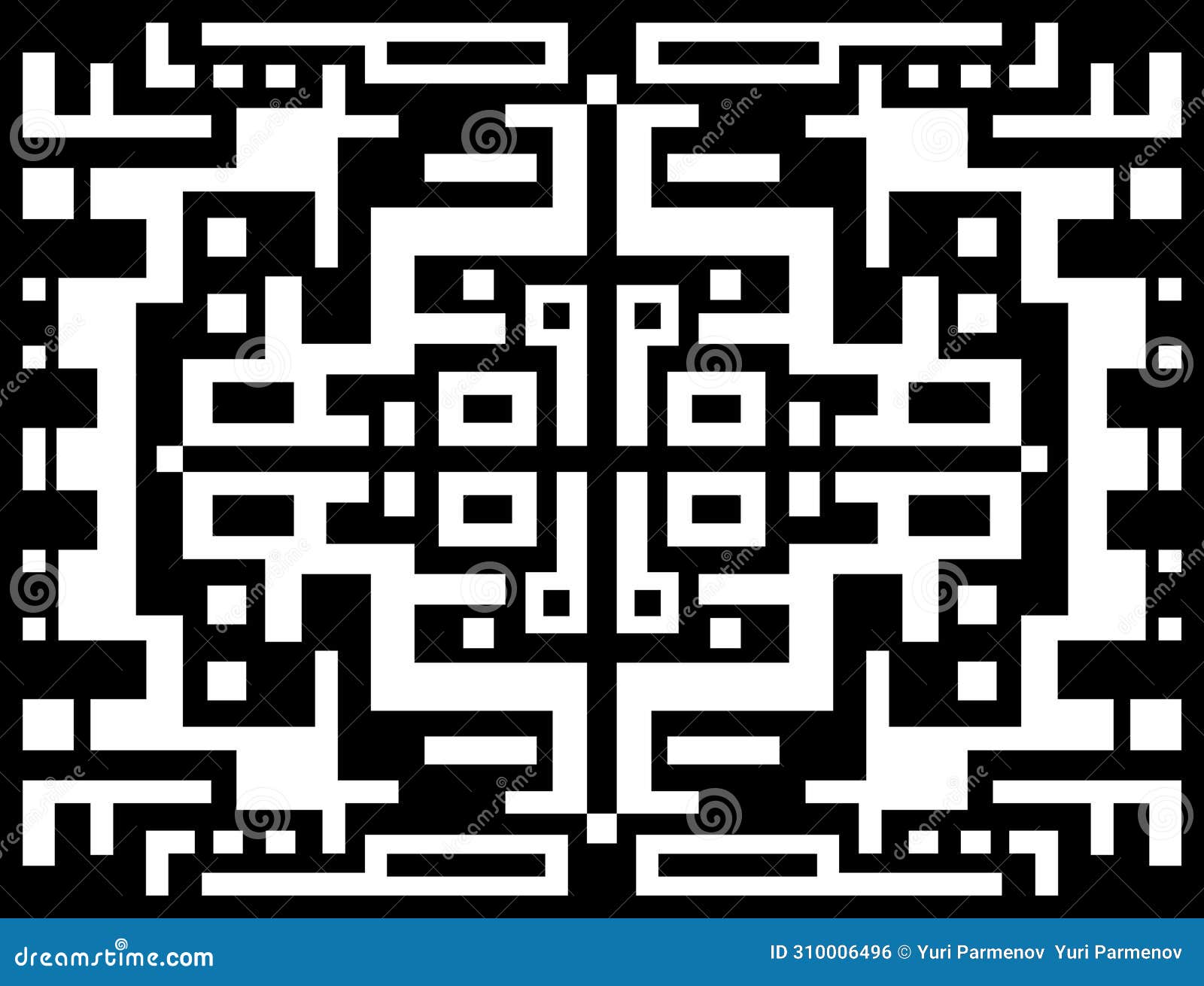 Graphic Chinese Pattern. Techno Futuristic Design. Grid Maze in Tech ...