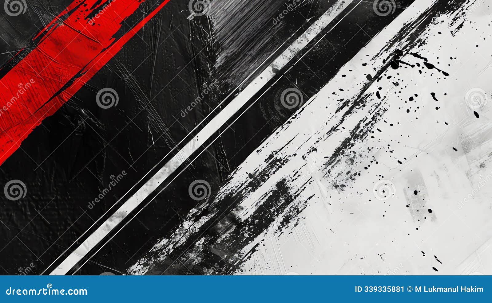 Black White Abstract Line Background with a Little Red Splashes Stock ...