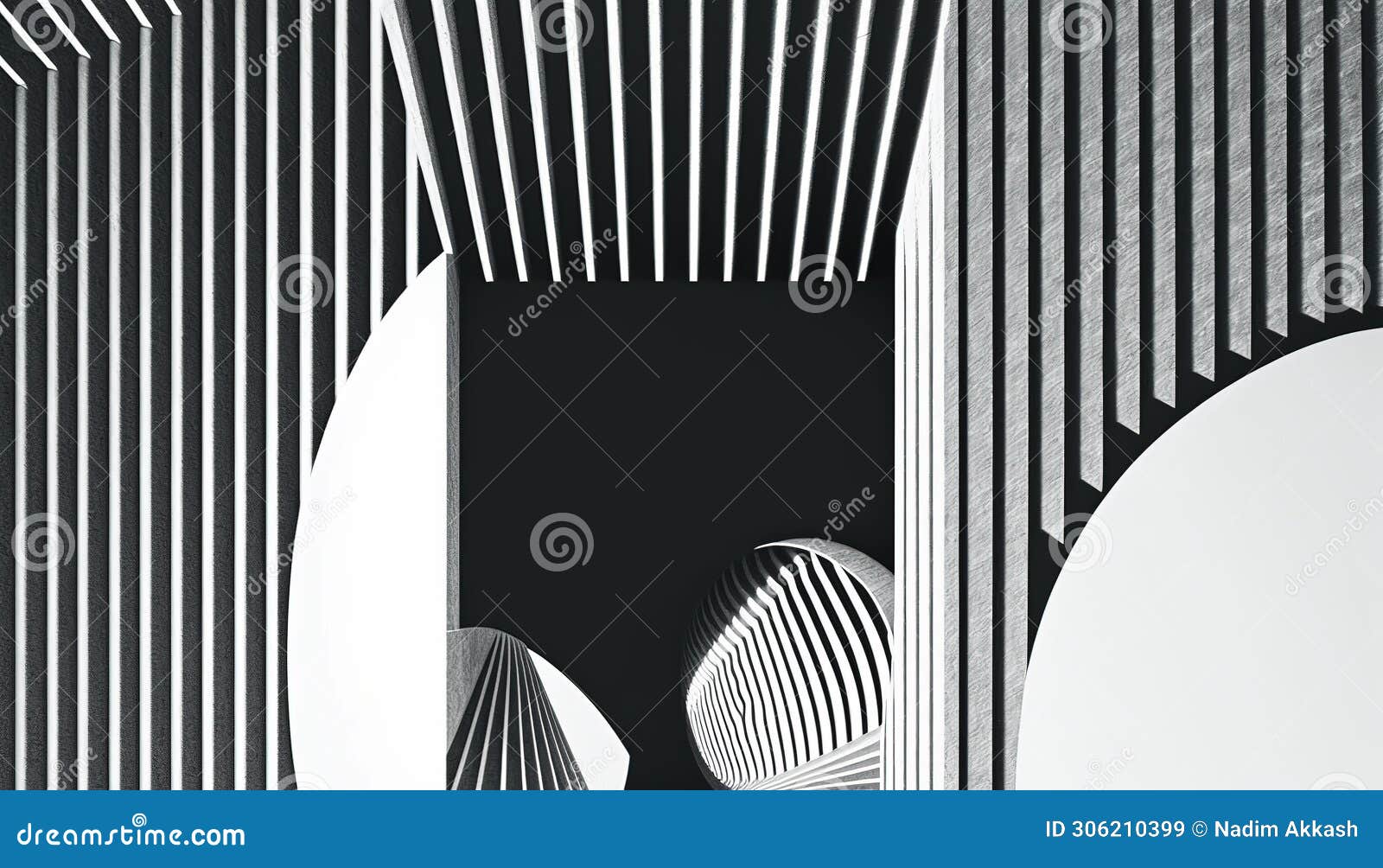Black White Abstract Modern Interior Lines Shapes Architecture Geometry ...